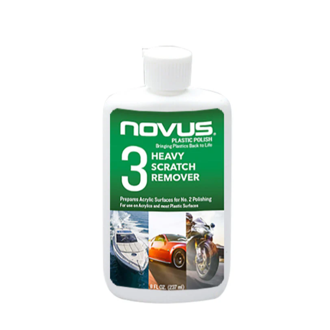 Novus Plastic Polish Step 3 Heavy Scratch Remover, 8 fl. oz. (237 ml ...